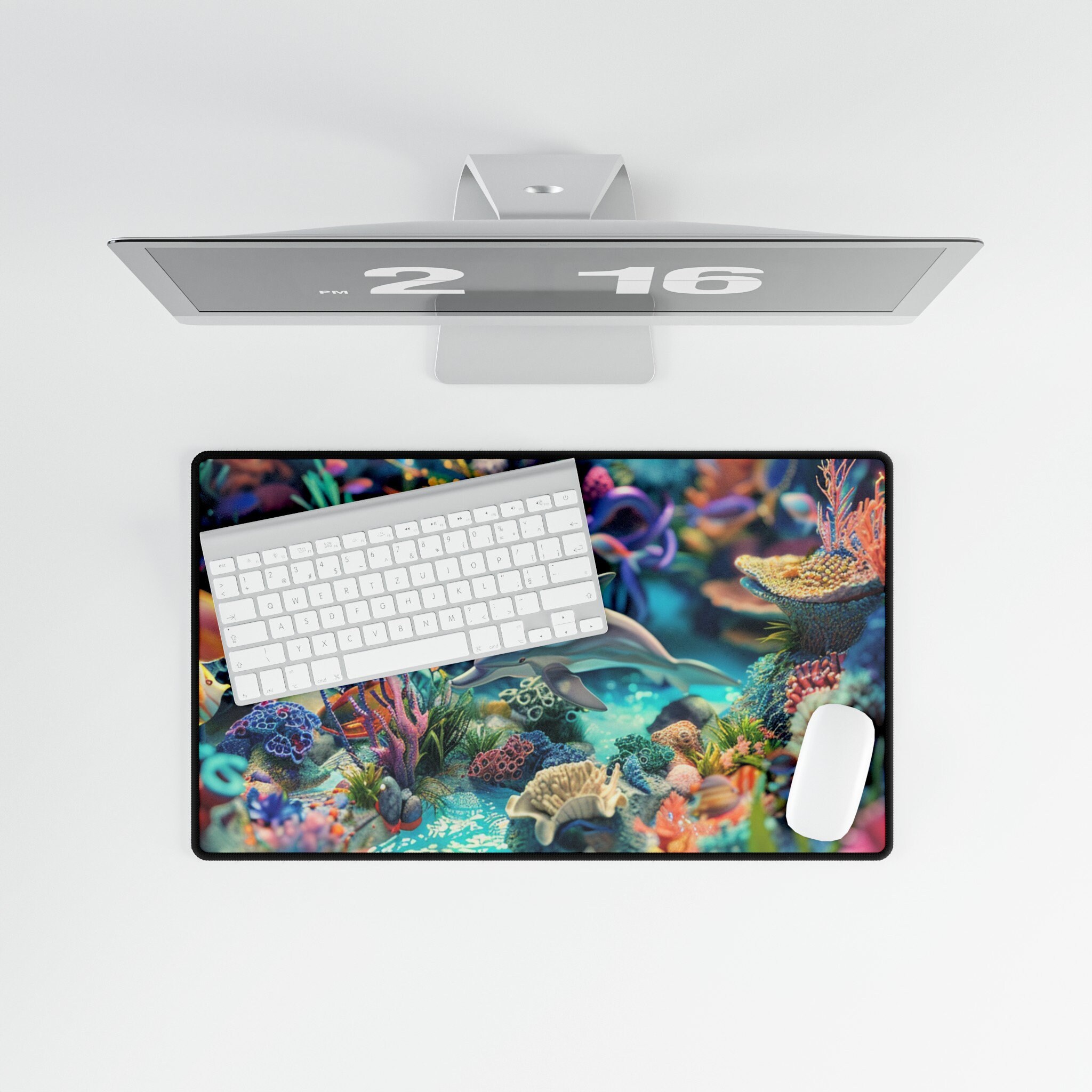 3D Underwater Desk Mat, Ocean Desk Pad, Desk Mat, Mouse Pad, Desk ...