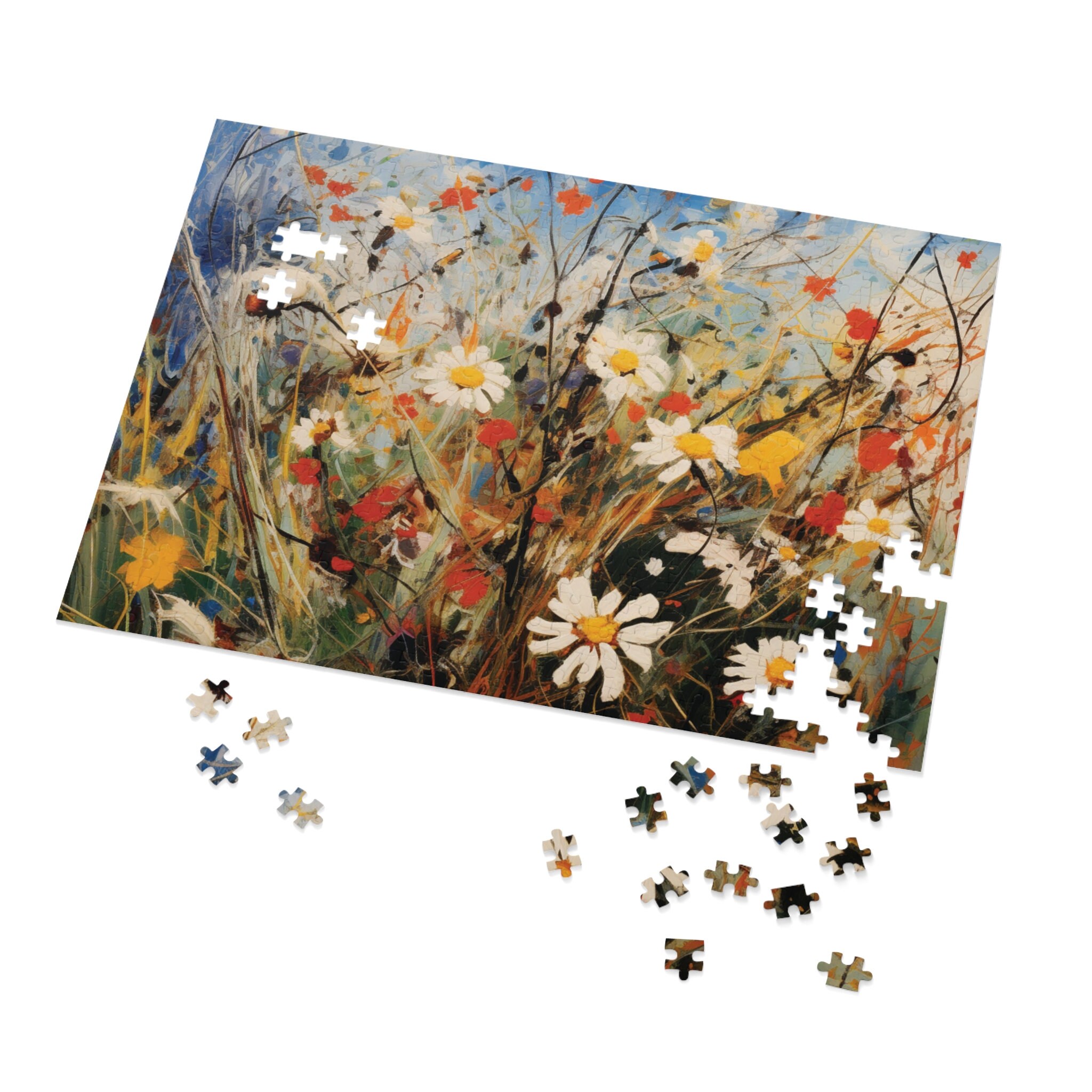 Jackson Pollock Inspired Abstract Flowers 1000-piece Adult - Etsy