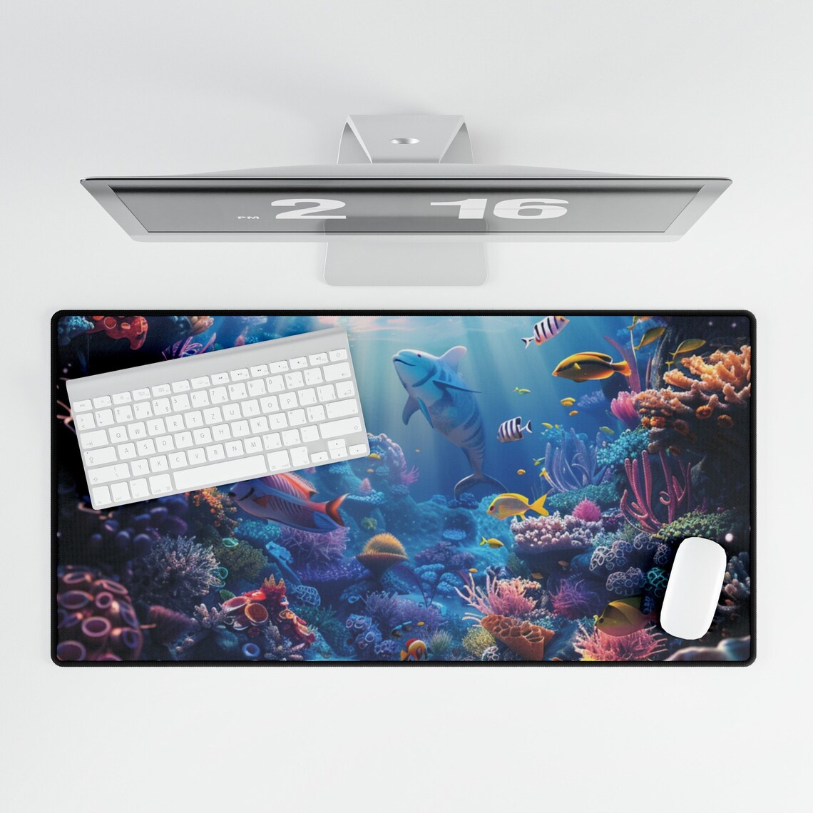 3D Underwater Desk Mat, Ocean Desk Pad, Desk Mat, Mouse Pad, Desk ...