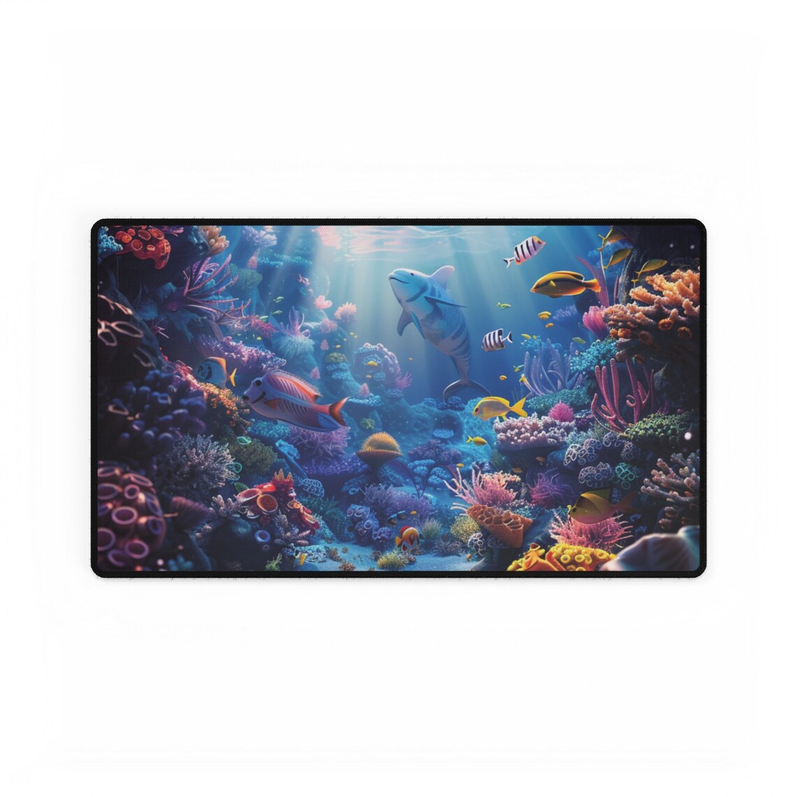 3D Underwater Desk Mat, Ocean Desk Pad, Desk Mat, Mouse Pad, Desk ...