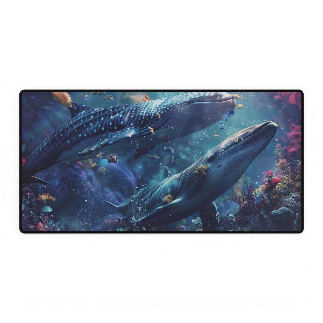 3D Underwater Desk Mat, Ocean Desk Pad, Desk Mat, Mouse Pad, Desk ...