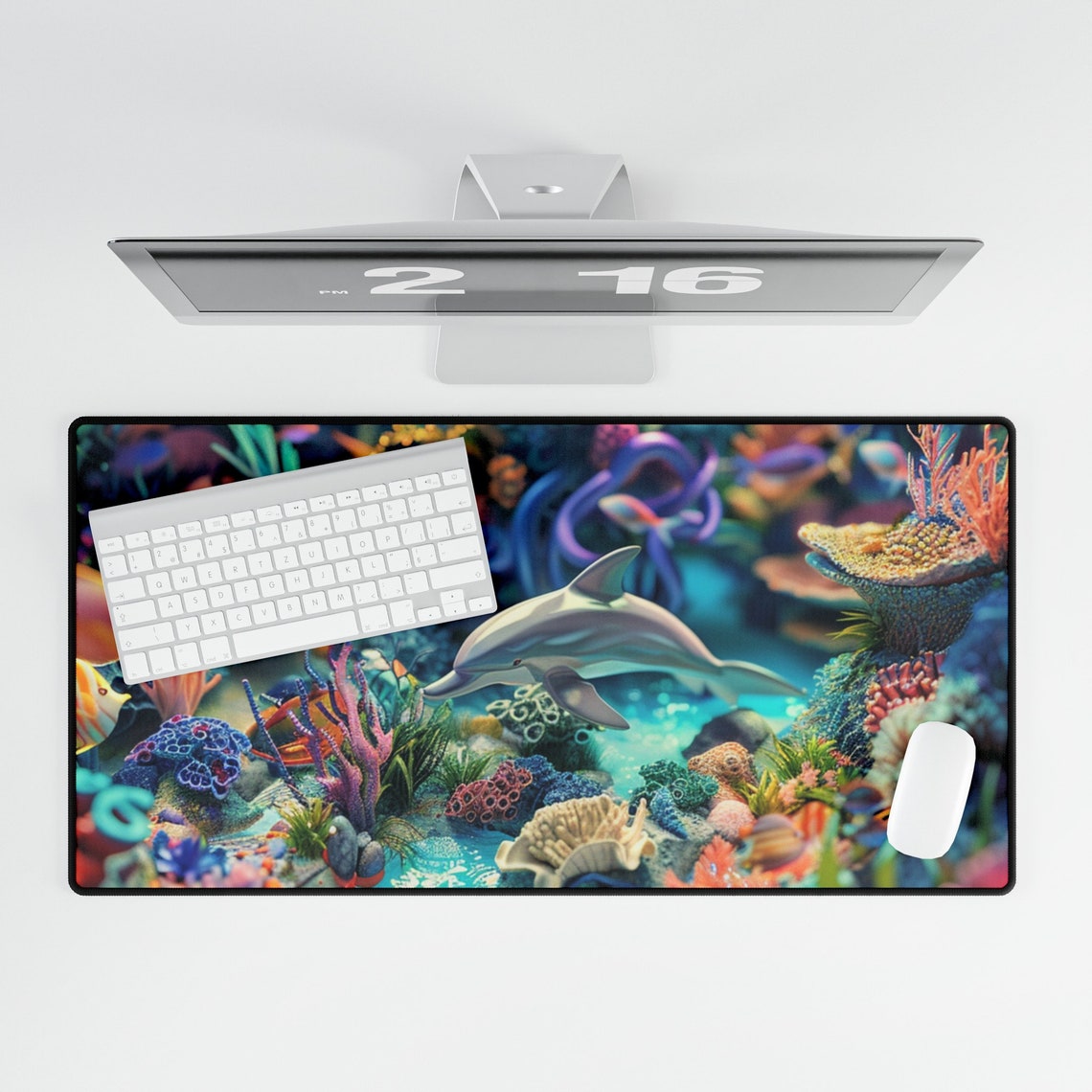 3D Underwater Desk Mat, Ocean Desk Pad, Desk Mat, Mouse Pad, Desk ...