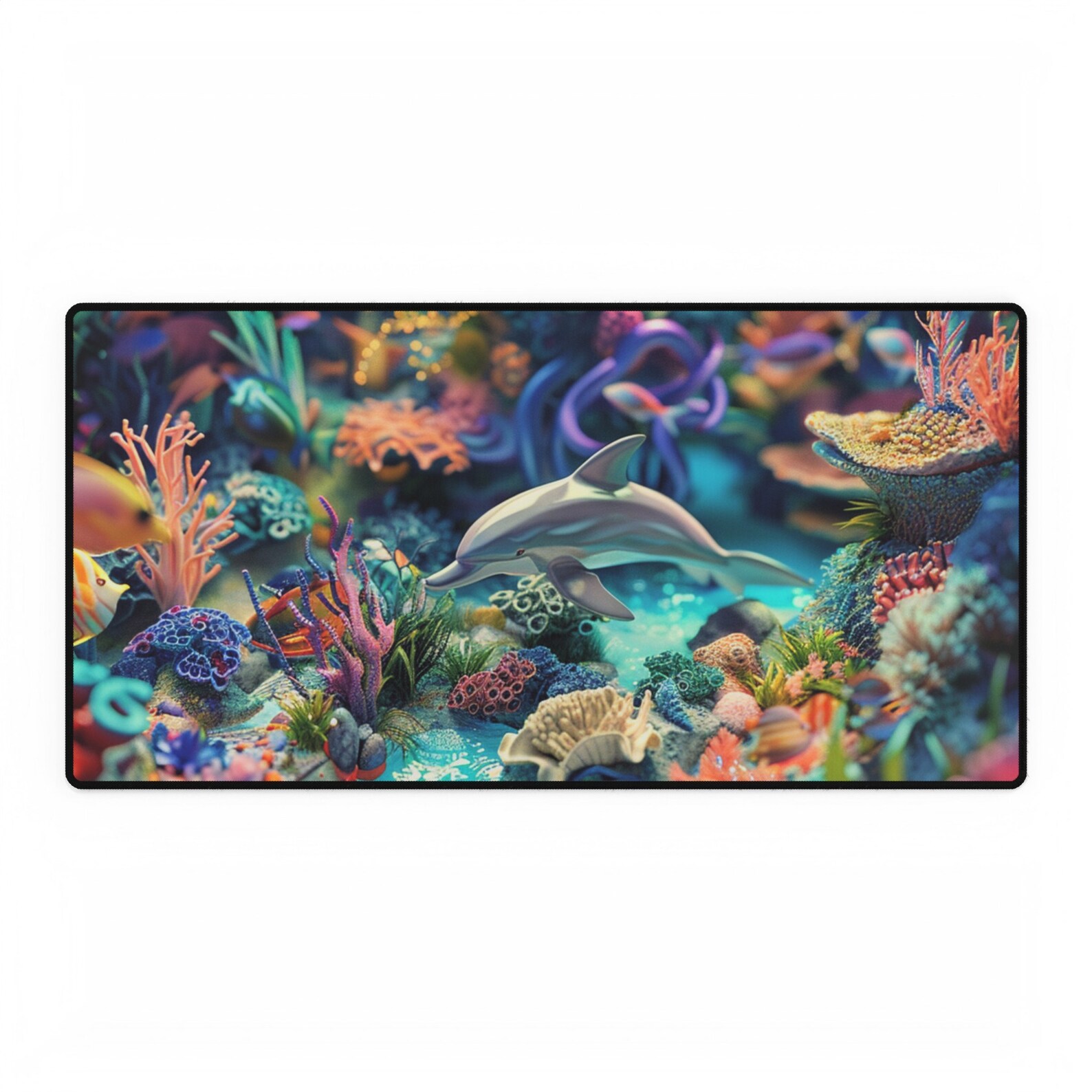 3D Underwater Desk Mat, Ocean Desk Pad, Desk Mat, Mouse Pad, Desk ...