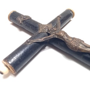 Lot of 5 Antique Skull N Cross Bones Crucifixes - Authentic Antique ...