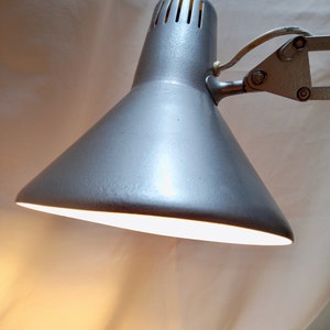 Vintage Metallic Silver Articulated Lamp Silver Architect Light ...
