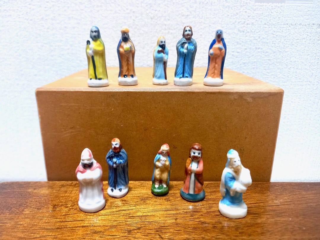 10 Wise Men Figurines Nativity Statuettes King Feves French Epiphany ...