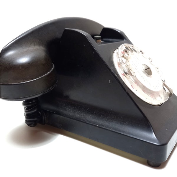 Black Bakelite Phone - Etsy