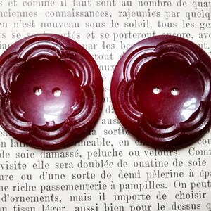 Dark red buttons | Etsy