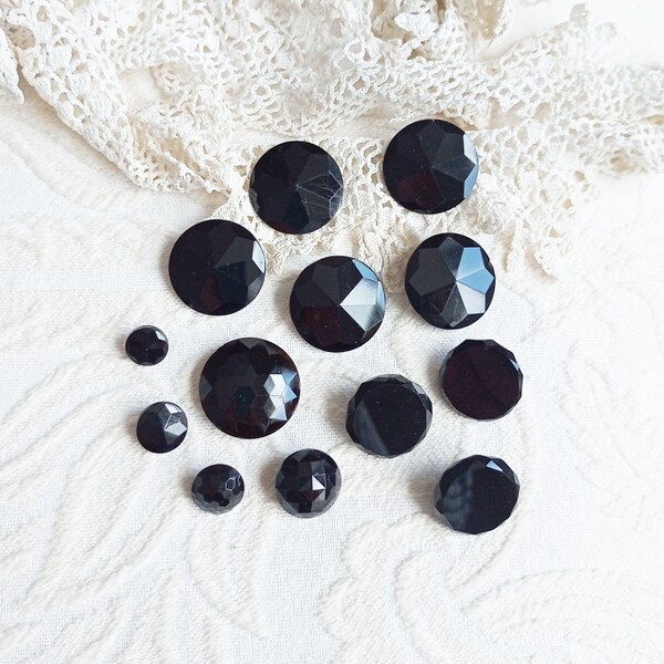 French Jet Buttons - Etsy