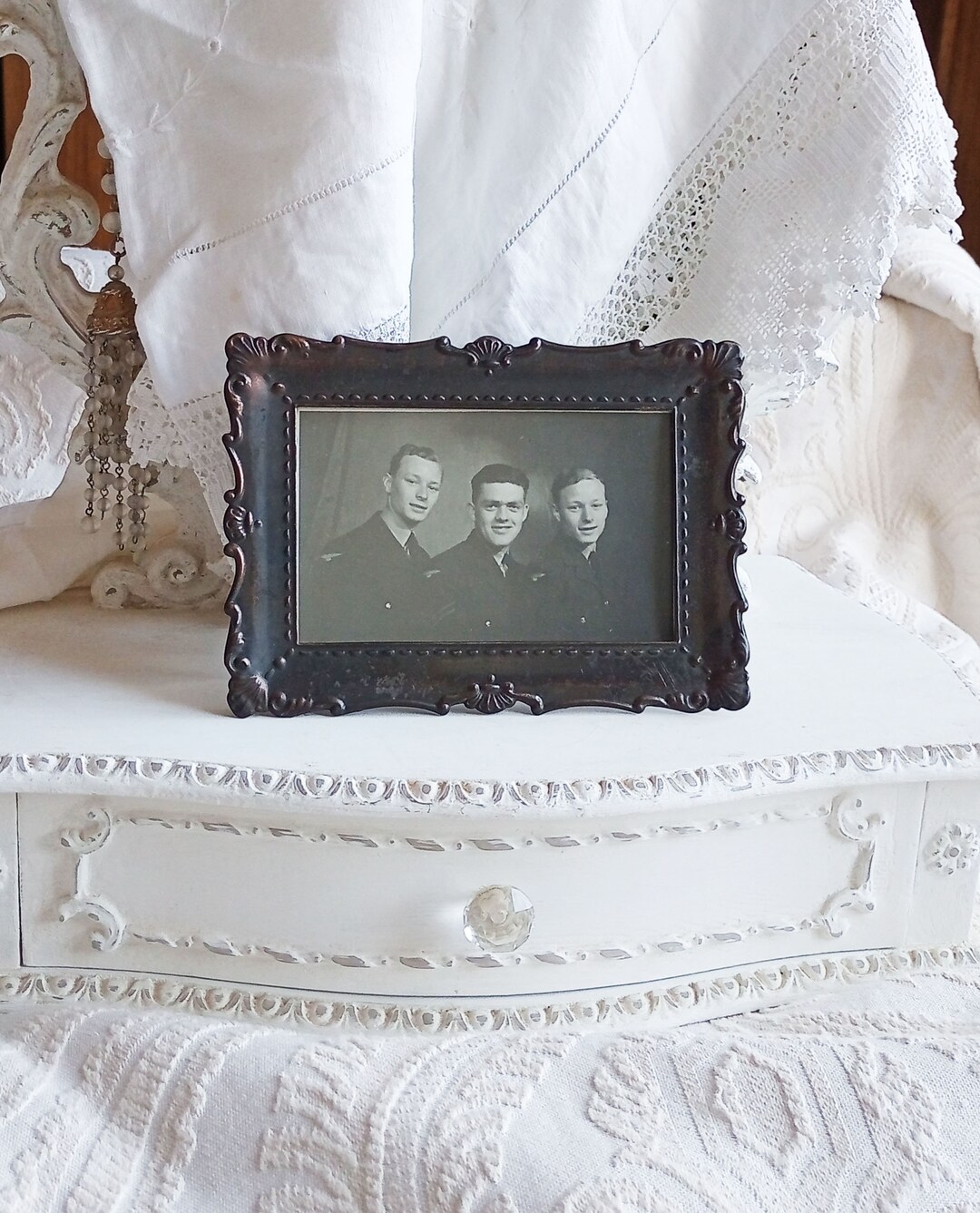 Antique Metal Photo Frame - Etsy