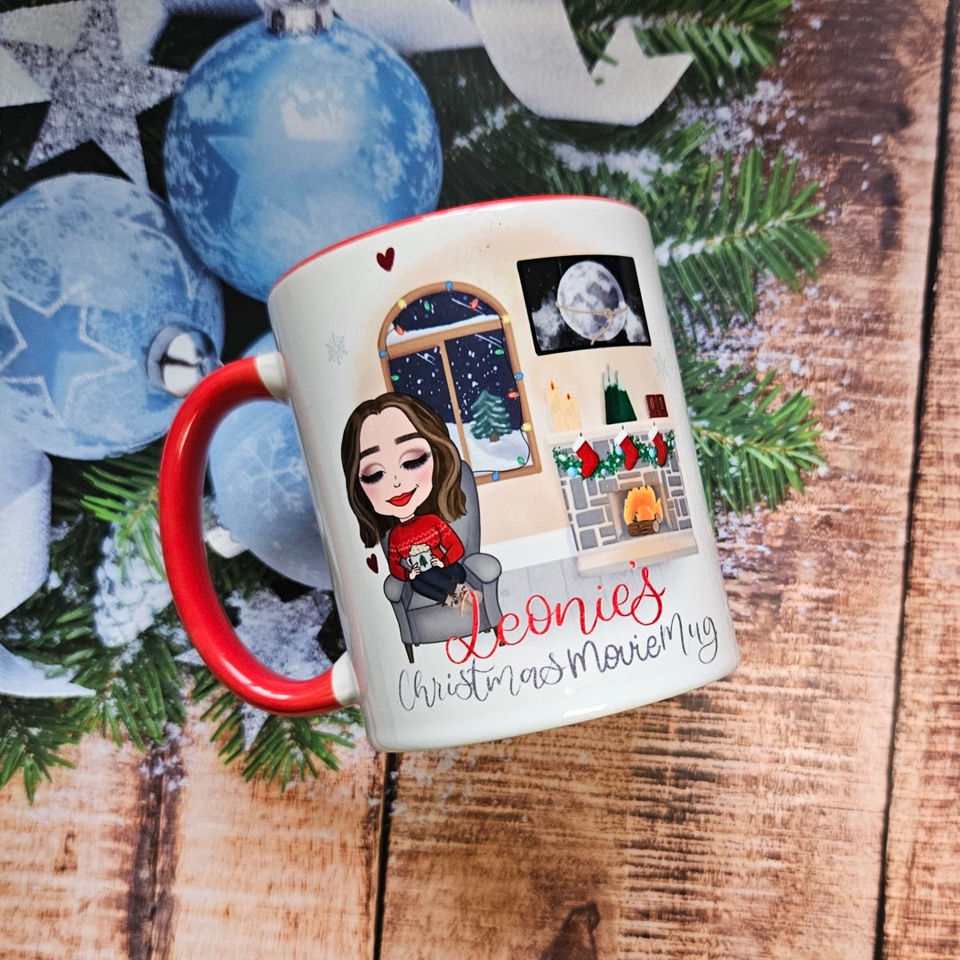 Personalised Christmas Movie Character Mug – Custom Hot Chocolate Gift ...