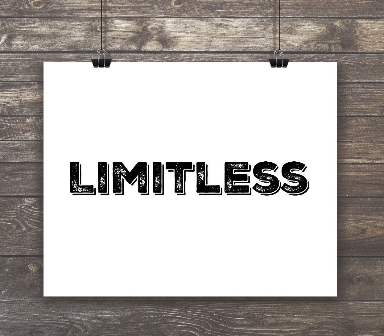 Limitless Instant Download Printable Inspirational Word - Etsy