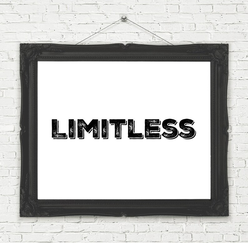 Limitless Instant Download Printable Inspirational Word - Etsy