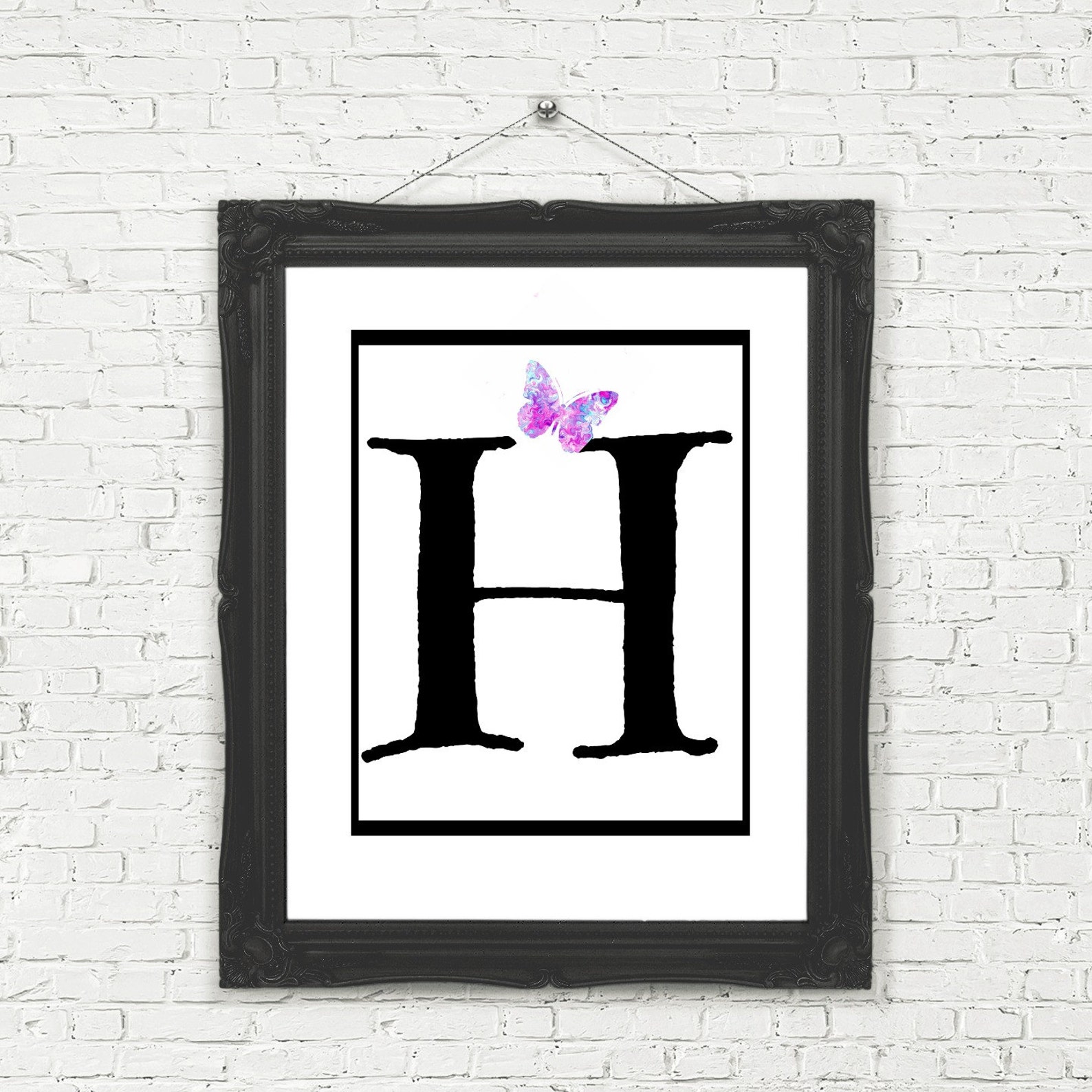 The Letter H Instant Download Printable Home Decor - Etsy