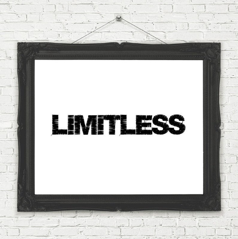 Limitless Instant Download Printable Inspirational Word - Etsy