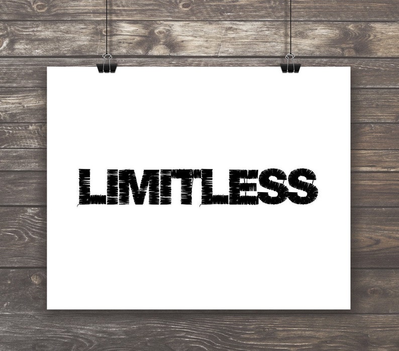 Limitless Instant Download Printable Inspirational Word - Etsy