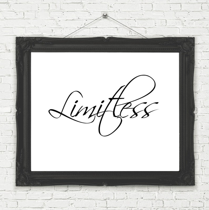 Limitless Instant Download Printable Inspirational Word - Etsy