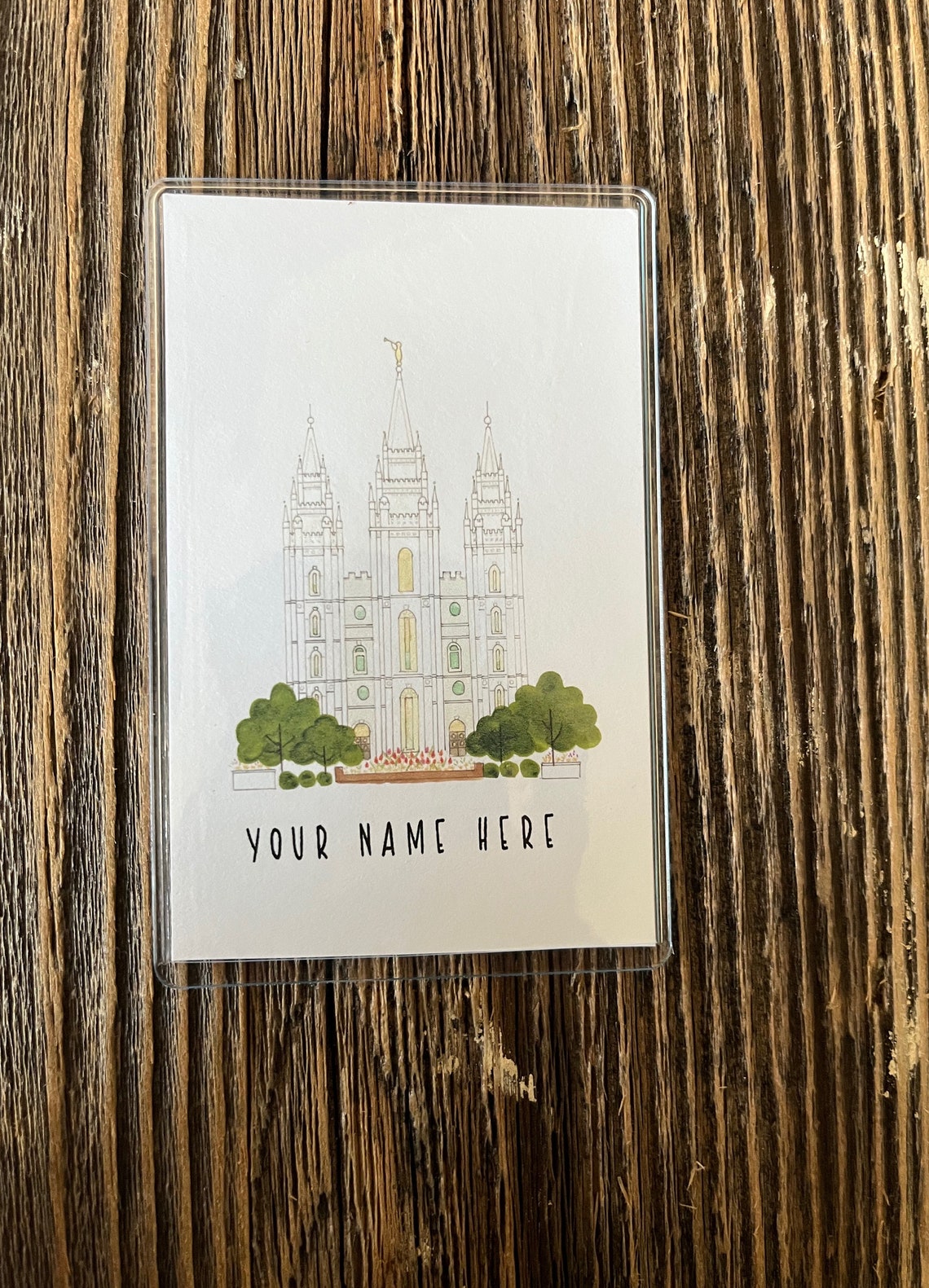 Custom LDS Temple Recommend Holder - Etsy