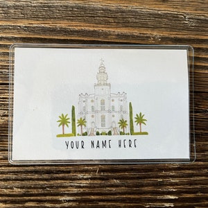 Custom LDS Temple Recommend Holder - Etsy