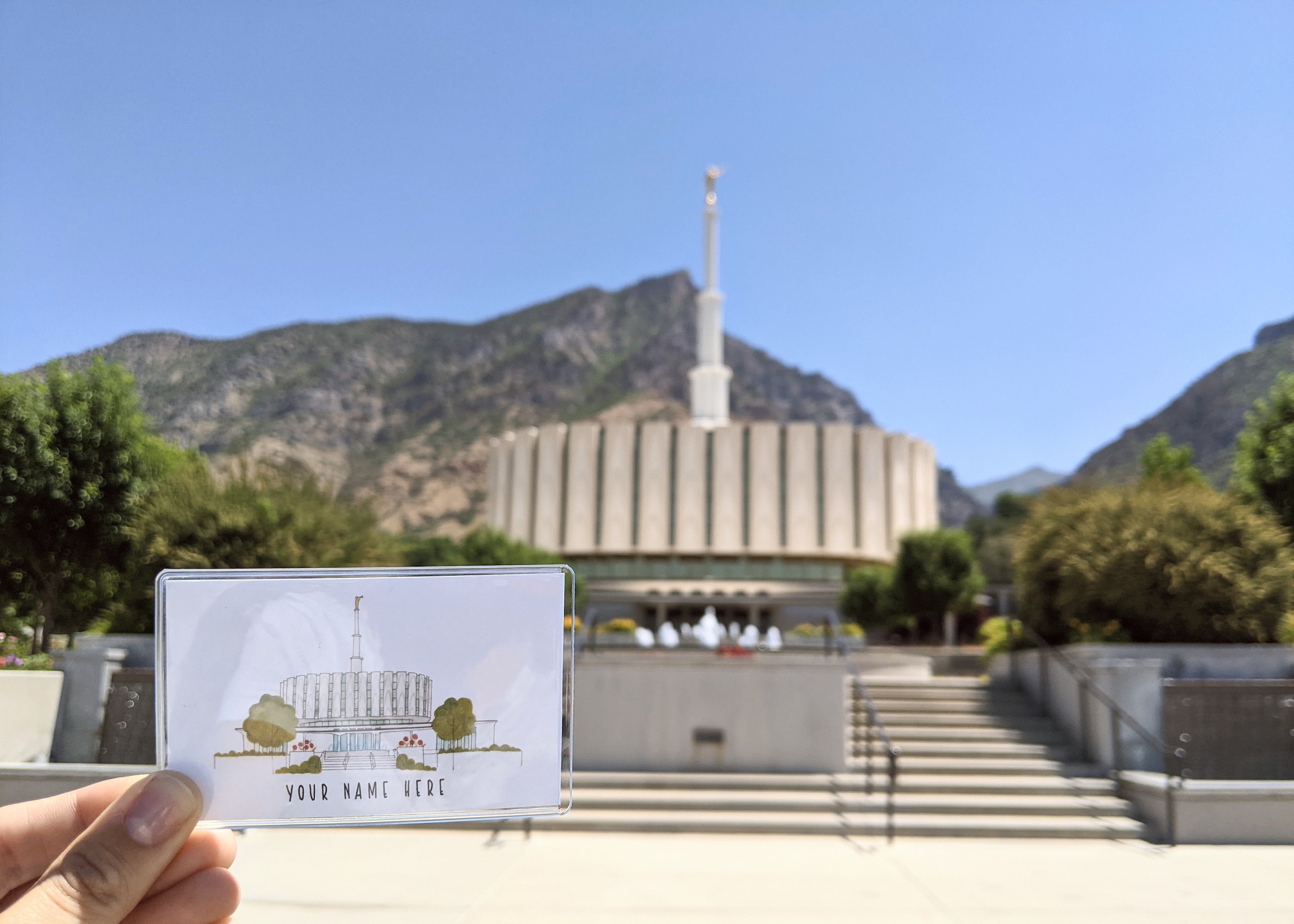 Custom LDS Temple Recommend Holder - Etsy
