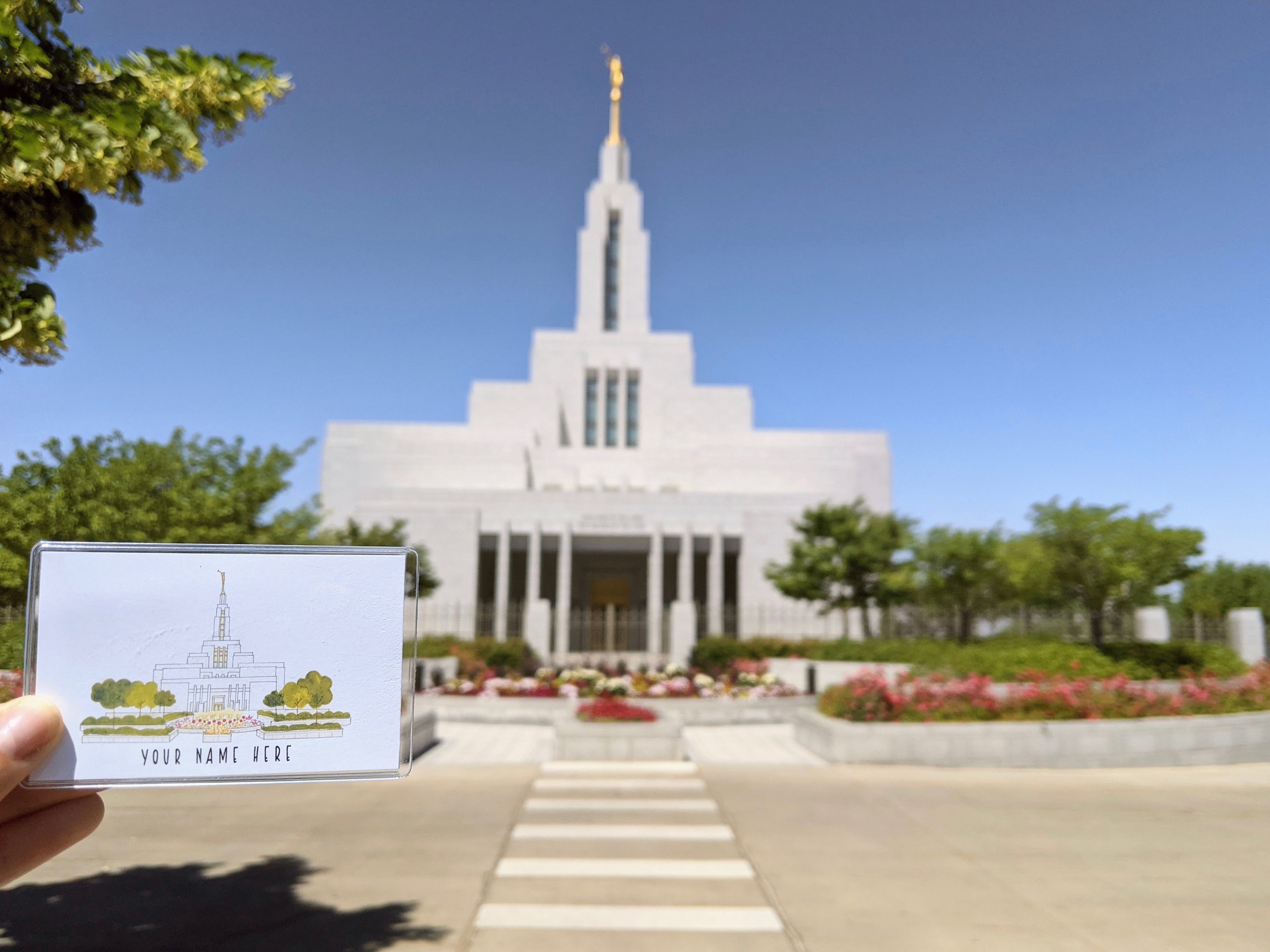 Custom LDS Temple Recommend Holder - Etsy