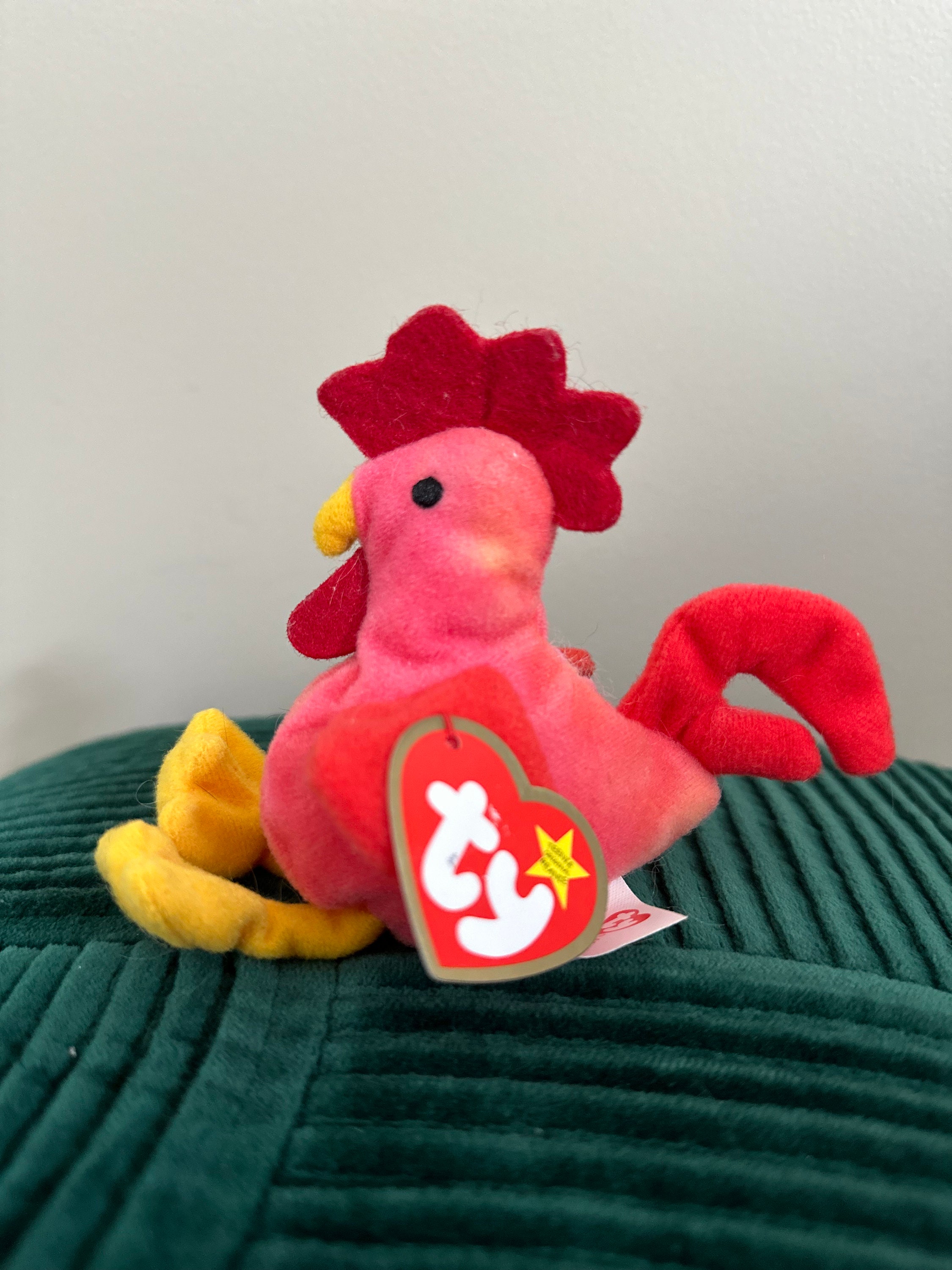 TY Teenie Beanie strut the Rooster, 1993 - Etsy