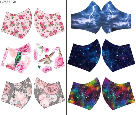 Craft Supplies & Tools EUR 9.90/meter 20 masks mouth nose mask fabric ...