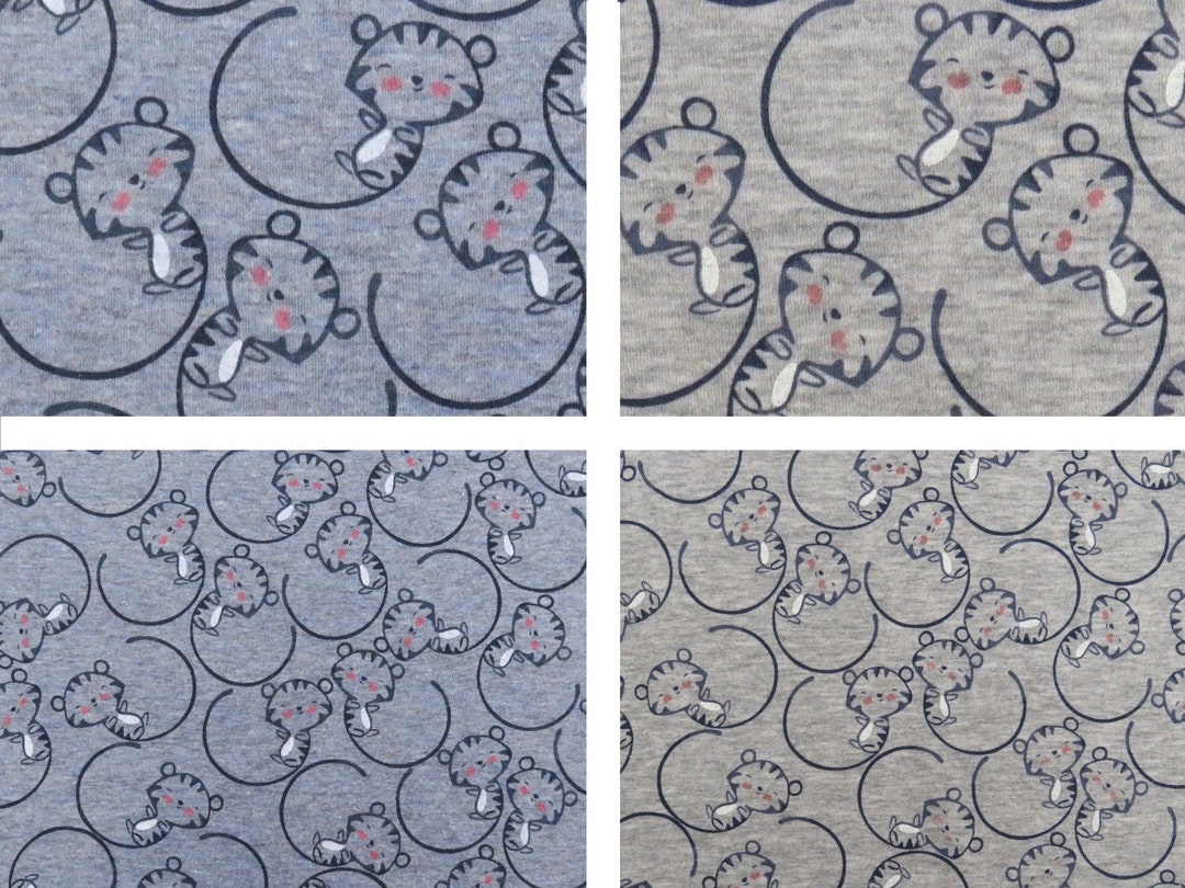 Alpine Sweat Cats Mottled in Navy or Light Gray 0.50mx1.50 M Art 3295 ...