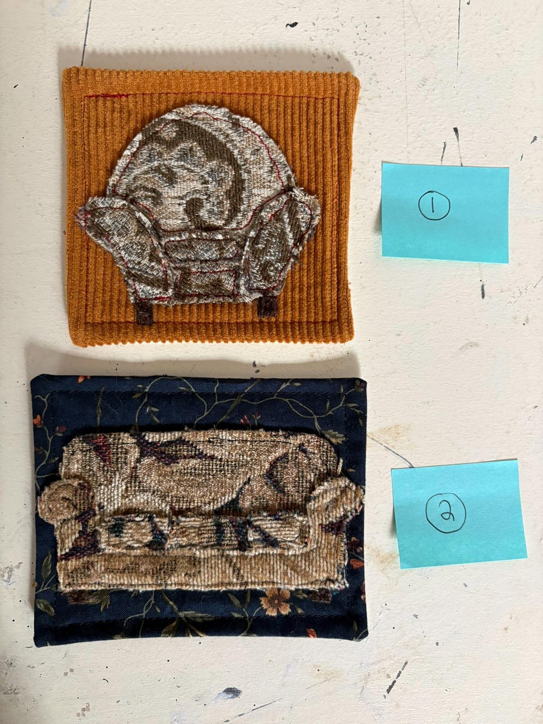 Upcycled Fabric Patch – Handmade Iron-on Patch From Thrifted Textiles ...