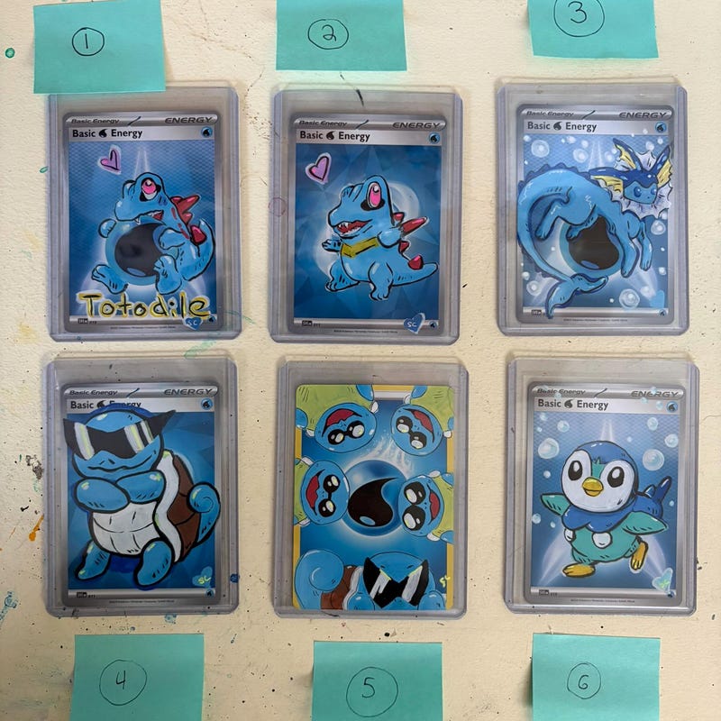 Painted Energy Cards - Etsy