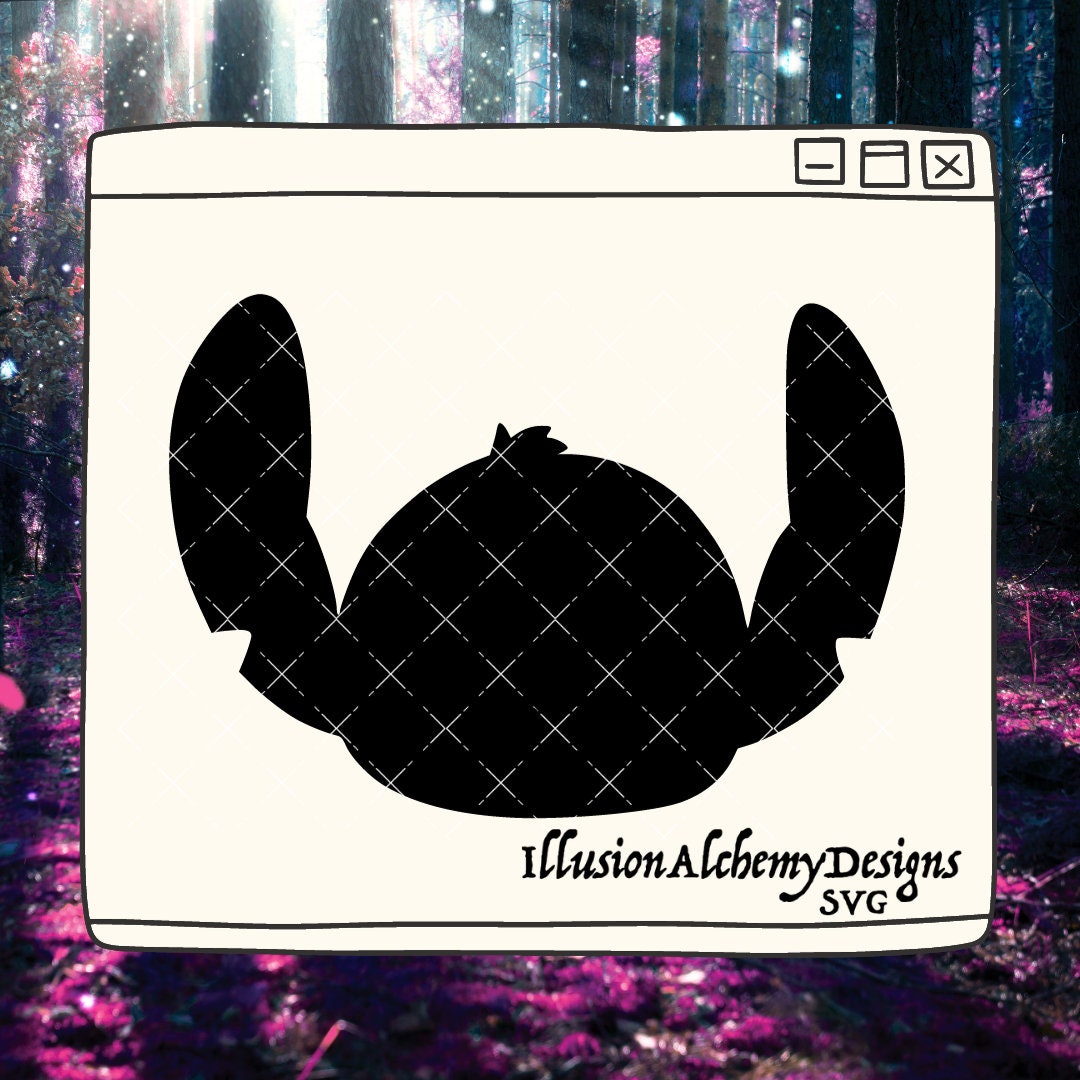 Stitch Head Silhouette (SVG and PNG) Digital Files - Etsy