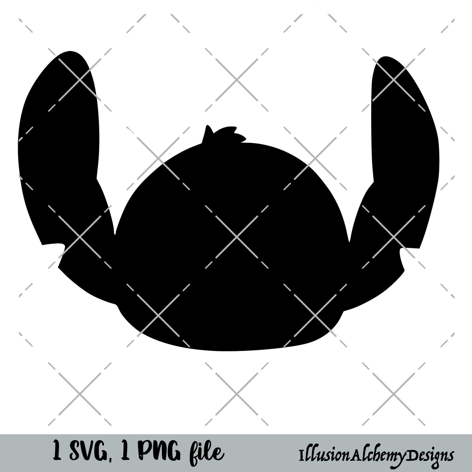 Stitch Head Silhouette (SVG and PNG) Digital Files - Etsy