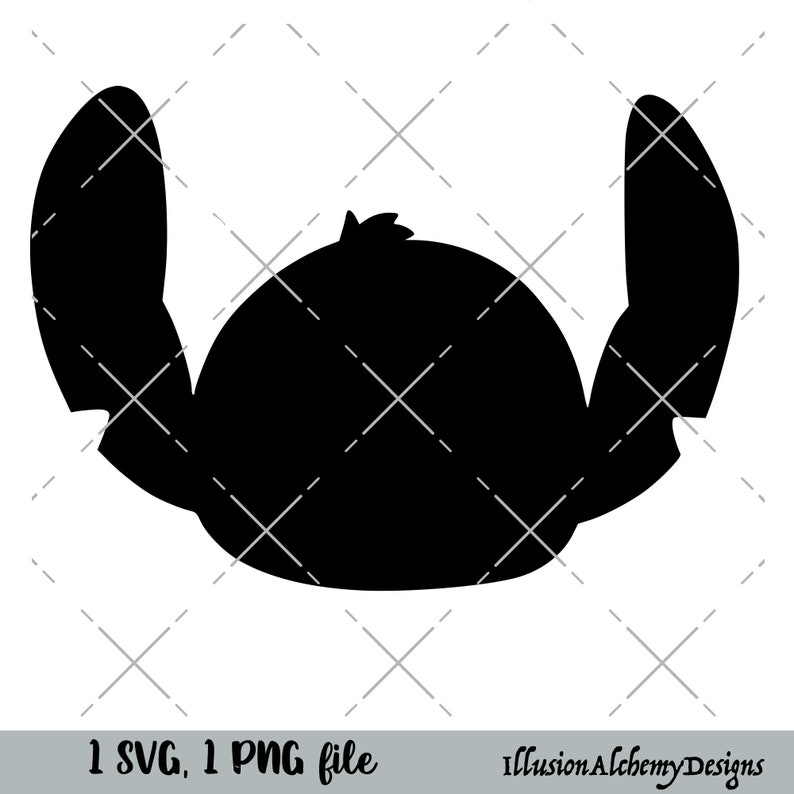 Stitch Head Silhouette (SVG and PNG) Digital Files - Etsy