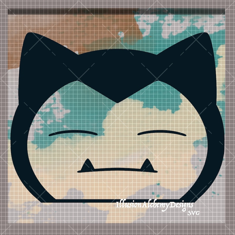 Snorlax Head SVG - Etsy