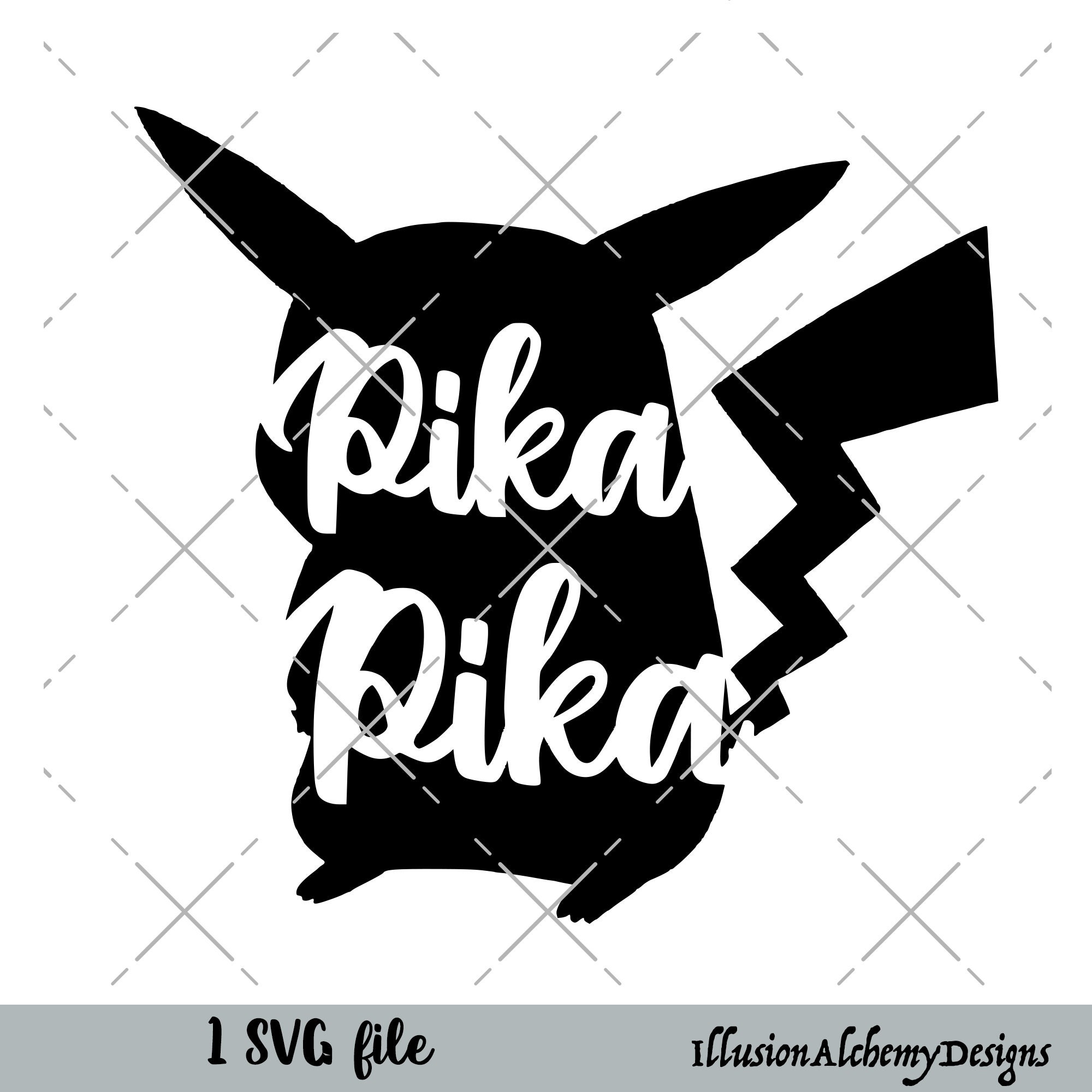 Pikachu Pika Pika SVG and PNG Digital Files - Etsy