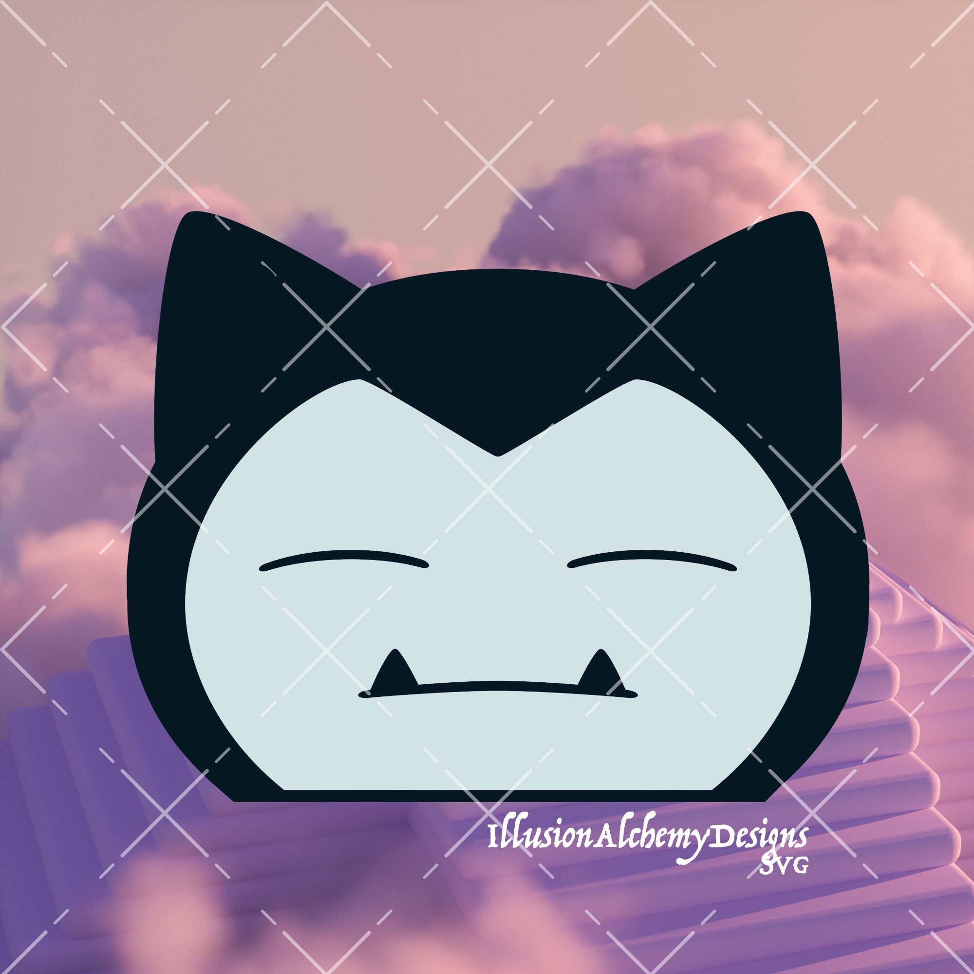 Snorlax Head SVG - Etsy UK