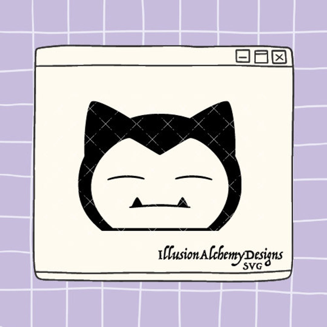 Snorlax Head SVG - Etsy