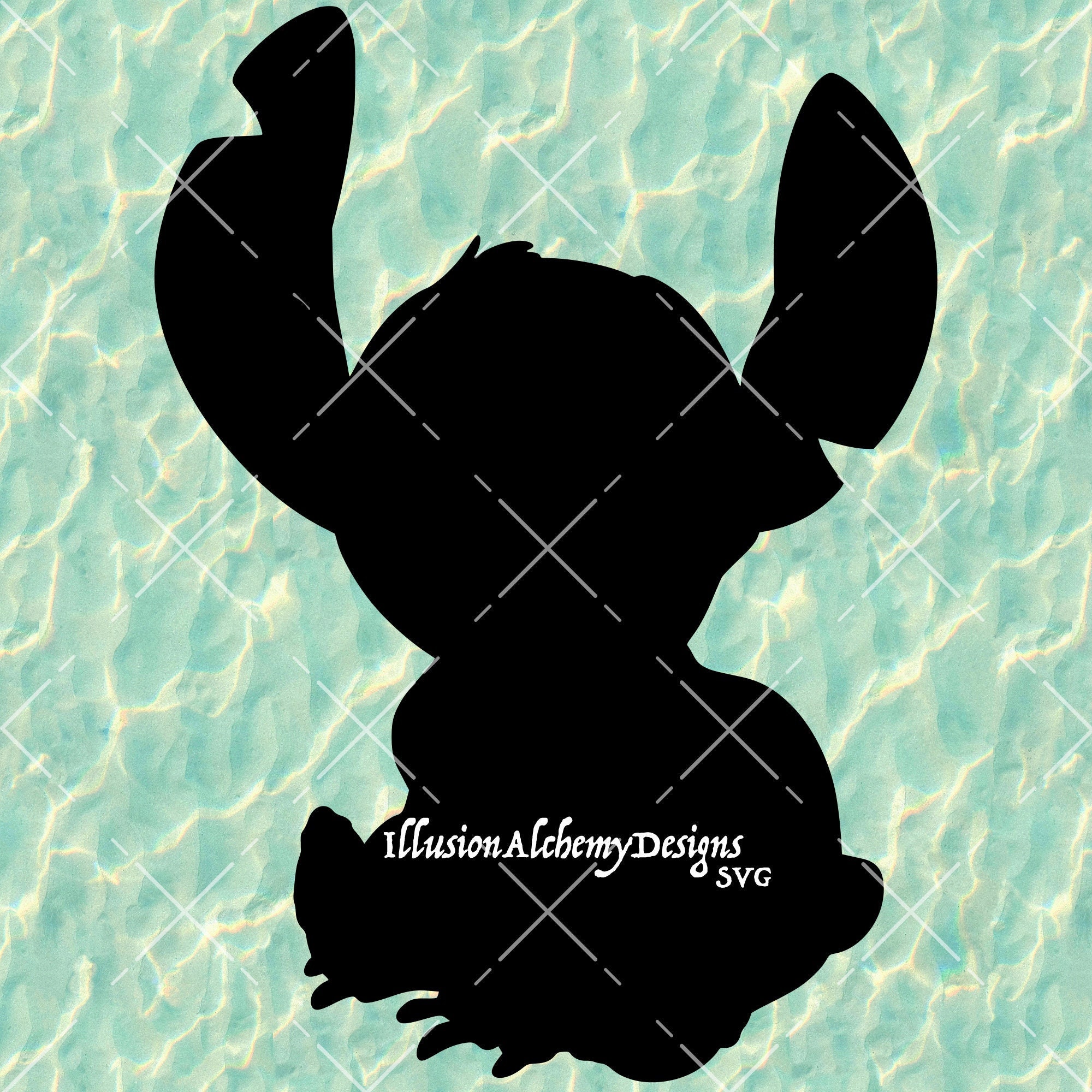 Stitch Body Silhouette SVG - Etsy