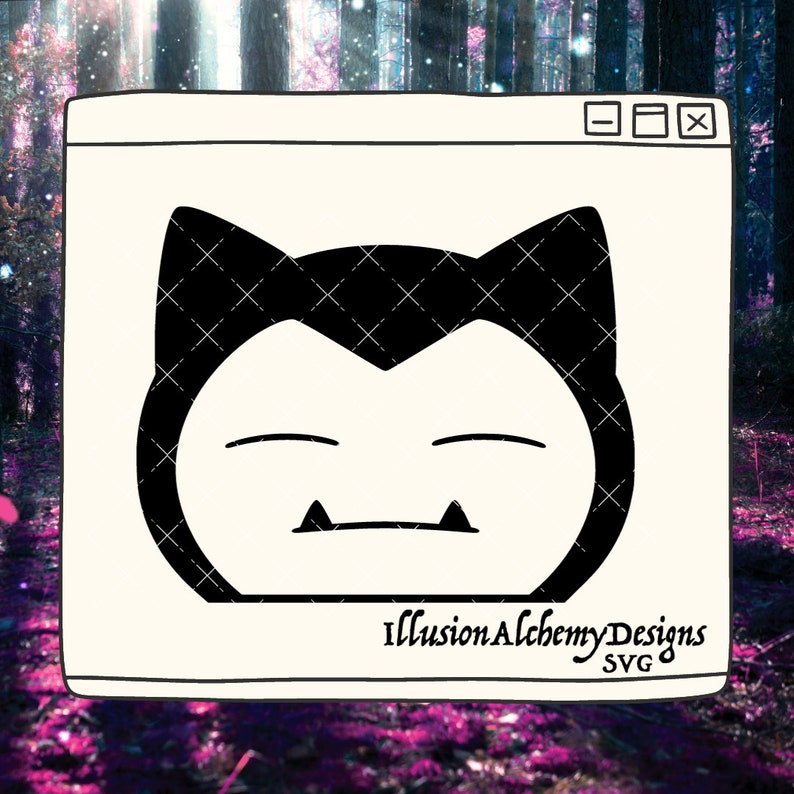 Snorlax Head SVG - Etsy