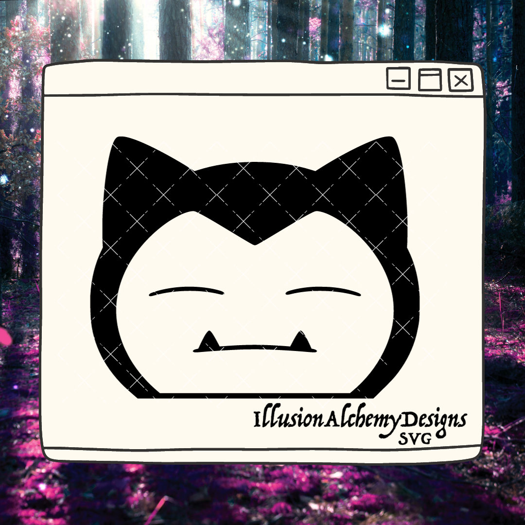 Snorlax Head SVG - Etsy