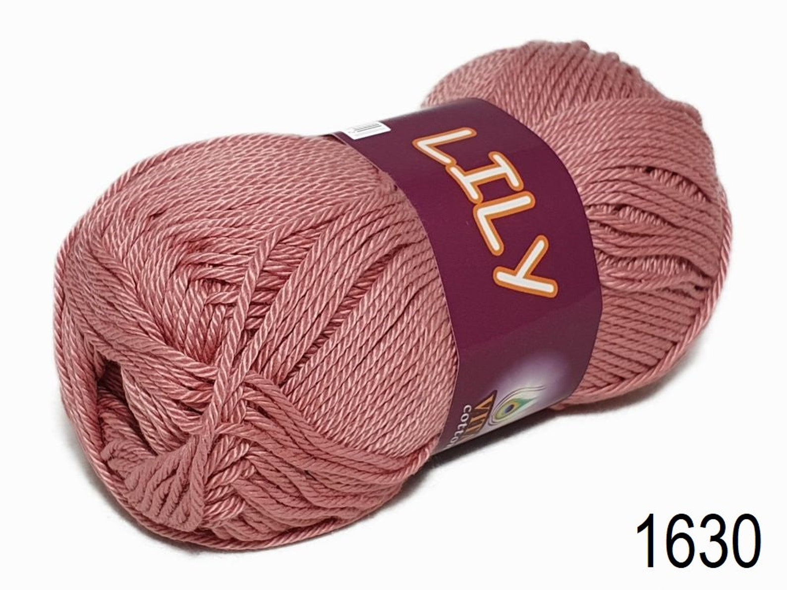 Mercerized cotton yarn LILY Vita Cotton Yarn knit crochet | Etsy