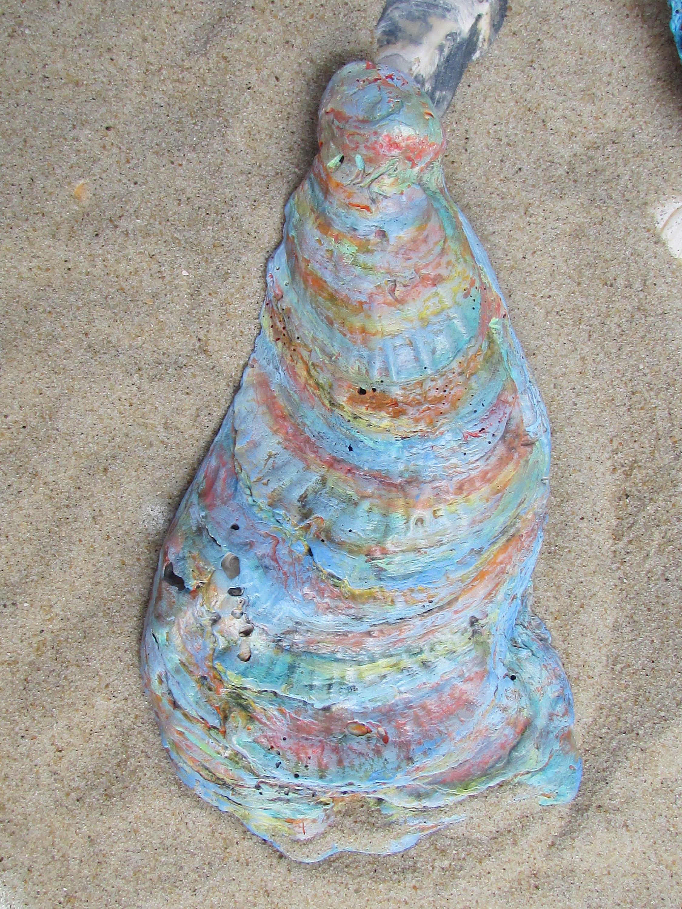 Painted Seashell Sunset Seascape Ocean Beach Art Seashell Art Home ...