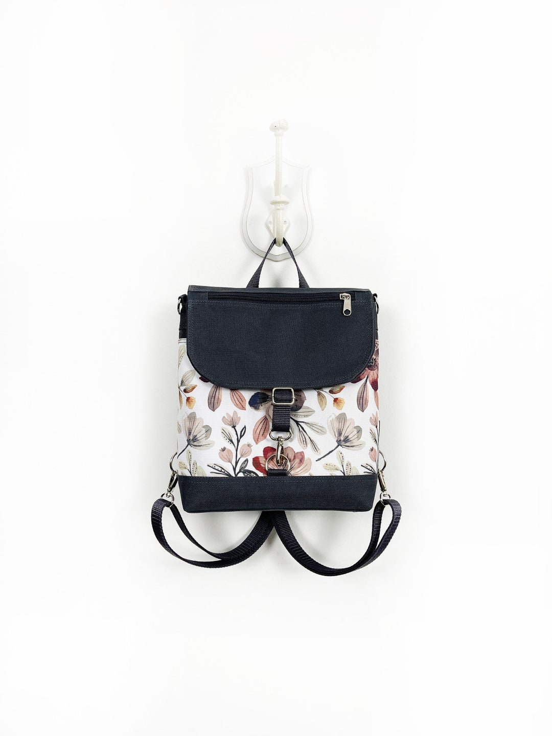 Cottagecore Floral Backpack: Waterproof Cordura Fabric, Customizable - Etsy