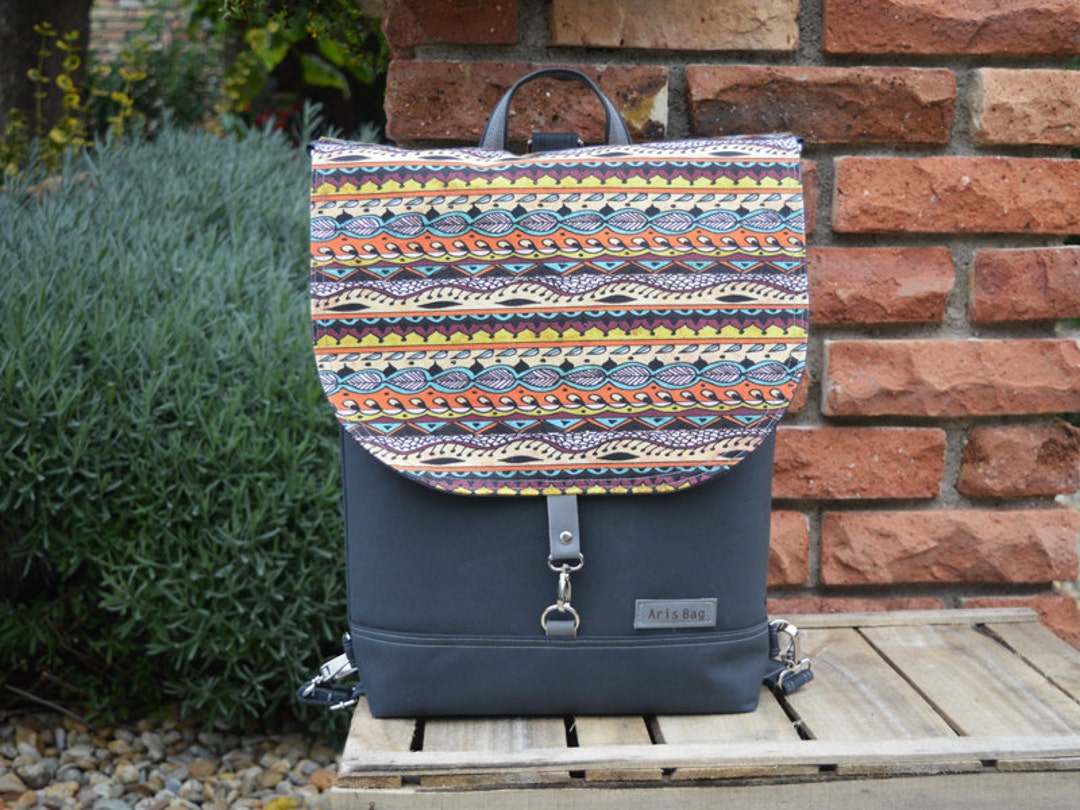 Bohemian Women Backpack, Convertible Backpack, Waterproof Crossbody Bag ...