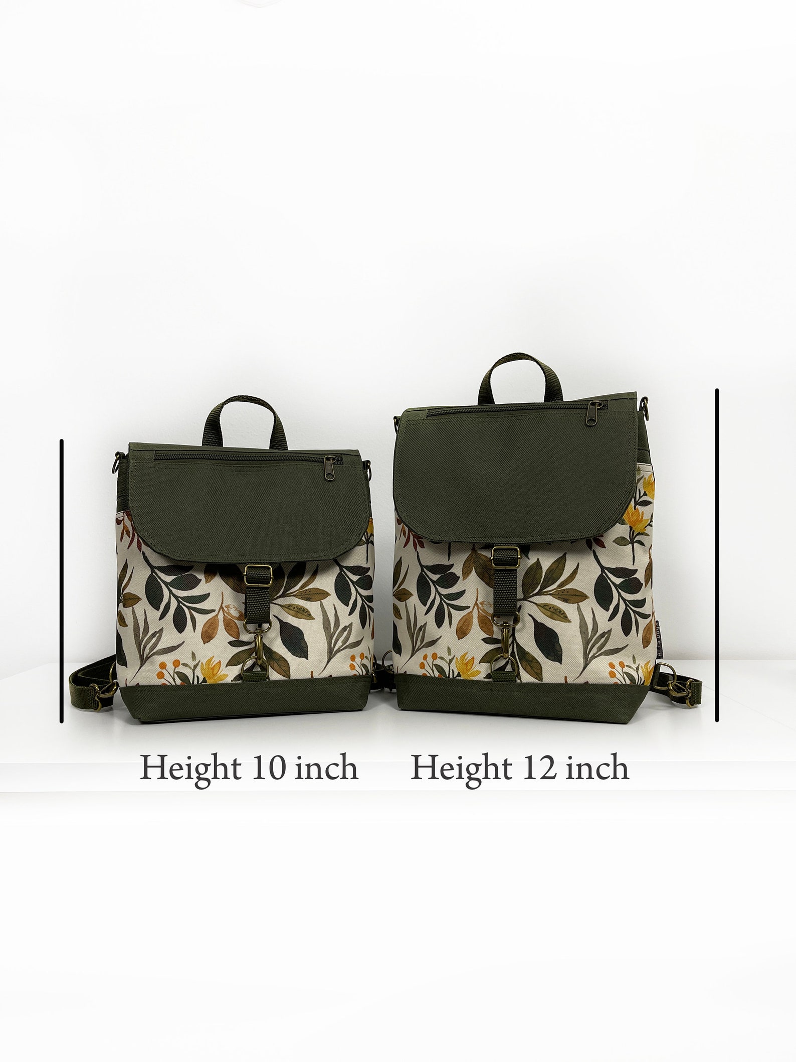 Forest Cottagecore Backpack for Women Green Botanical - Etsy