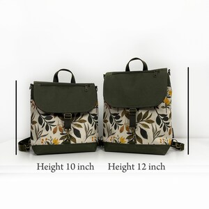 Forest Cottagecore Backpack for Women Green Botanical - Etsy