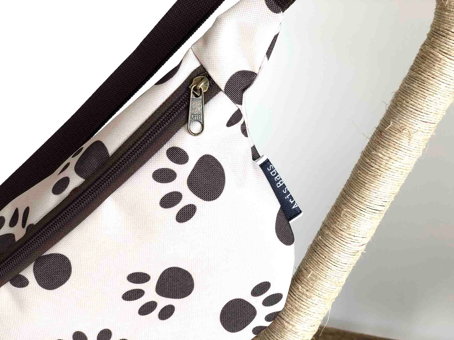 Paw Belt Bag Cat ACross Bag Dog Paw Sling Bag Vegan animal | Etsy