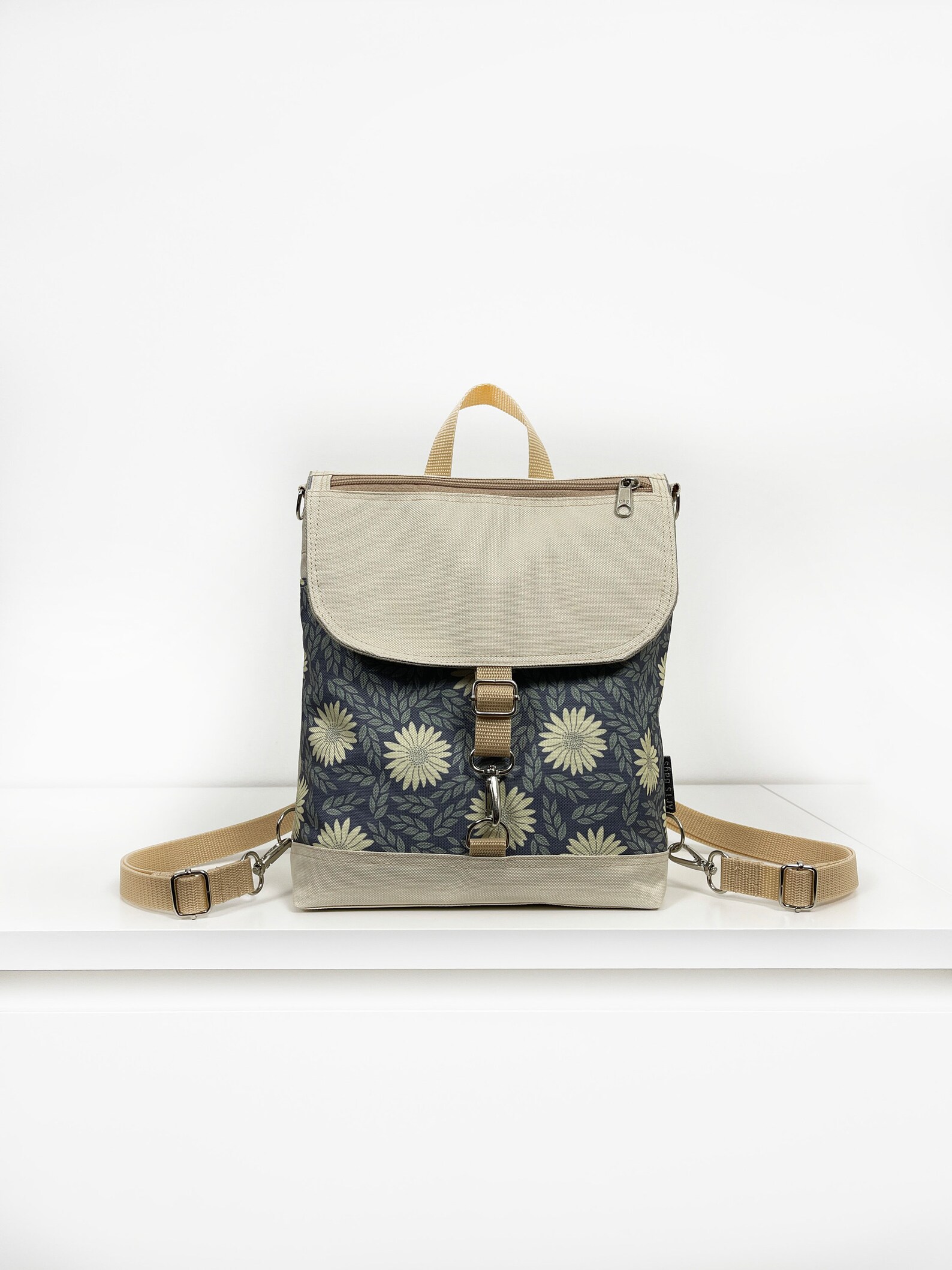 Daisy Floral Backpack Women Crossbody Bag Boho Mini - Etsy