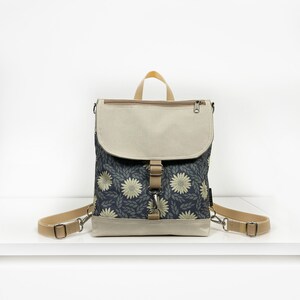 Daisy Floral Backpack, Women Crossbody Bag, Boho Mini Backpack ...