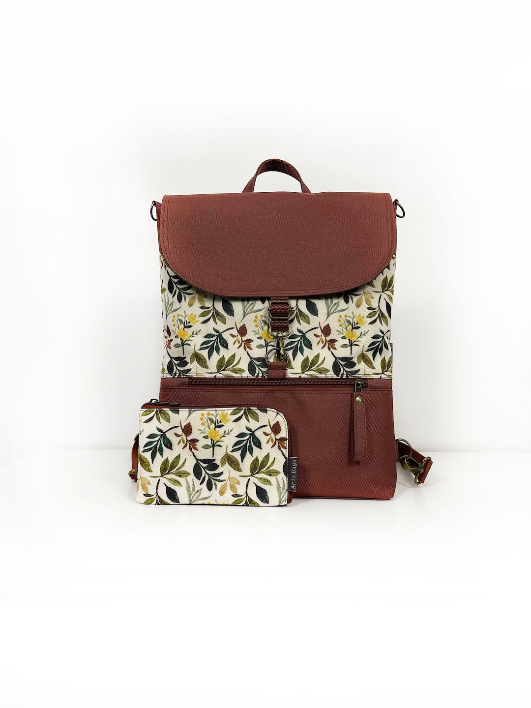 Cottagecore Leaves Backpack, Goblincore Waterproof Backpack, Women ...